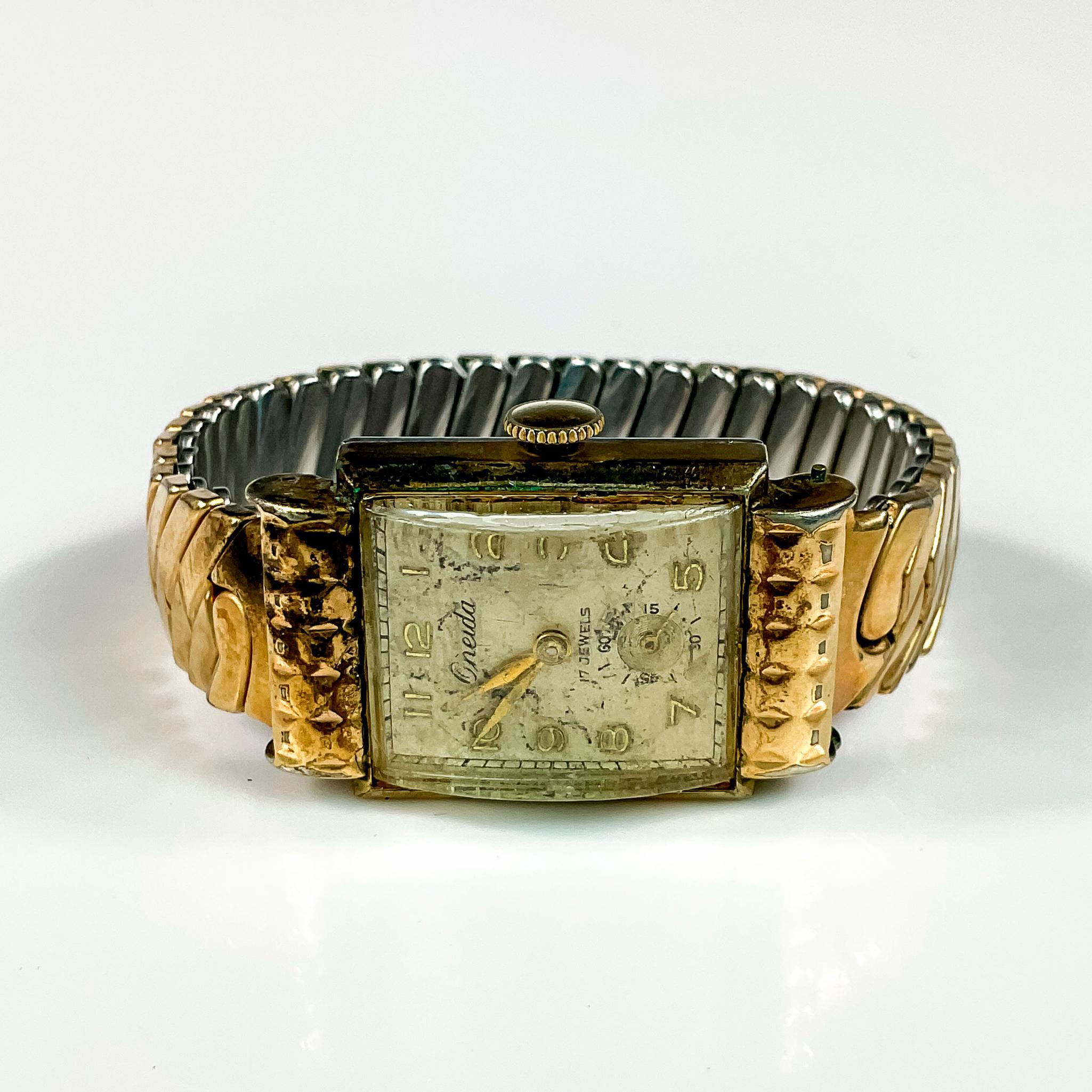 Oneida Watch With Finesse 10k Gold Band Auction